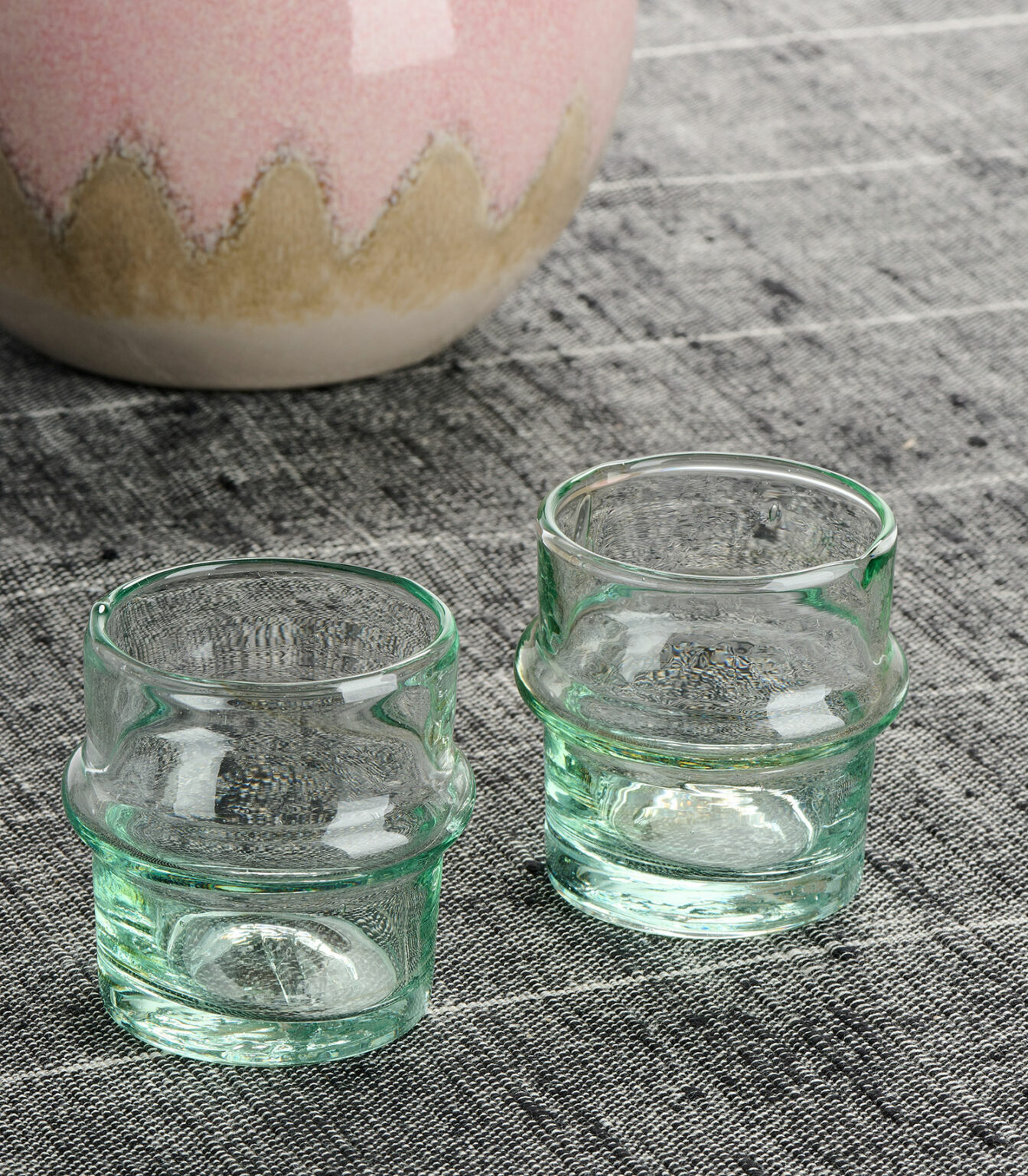 Mini verre - Beldi - Verre recyclé - Lot de 6 - Solange